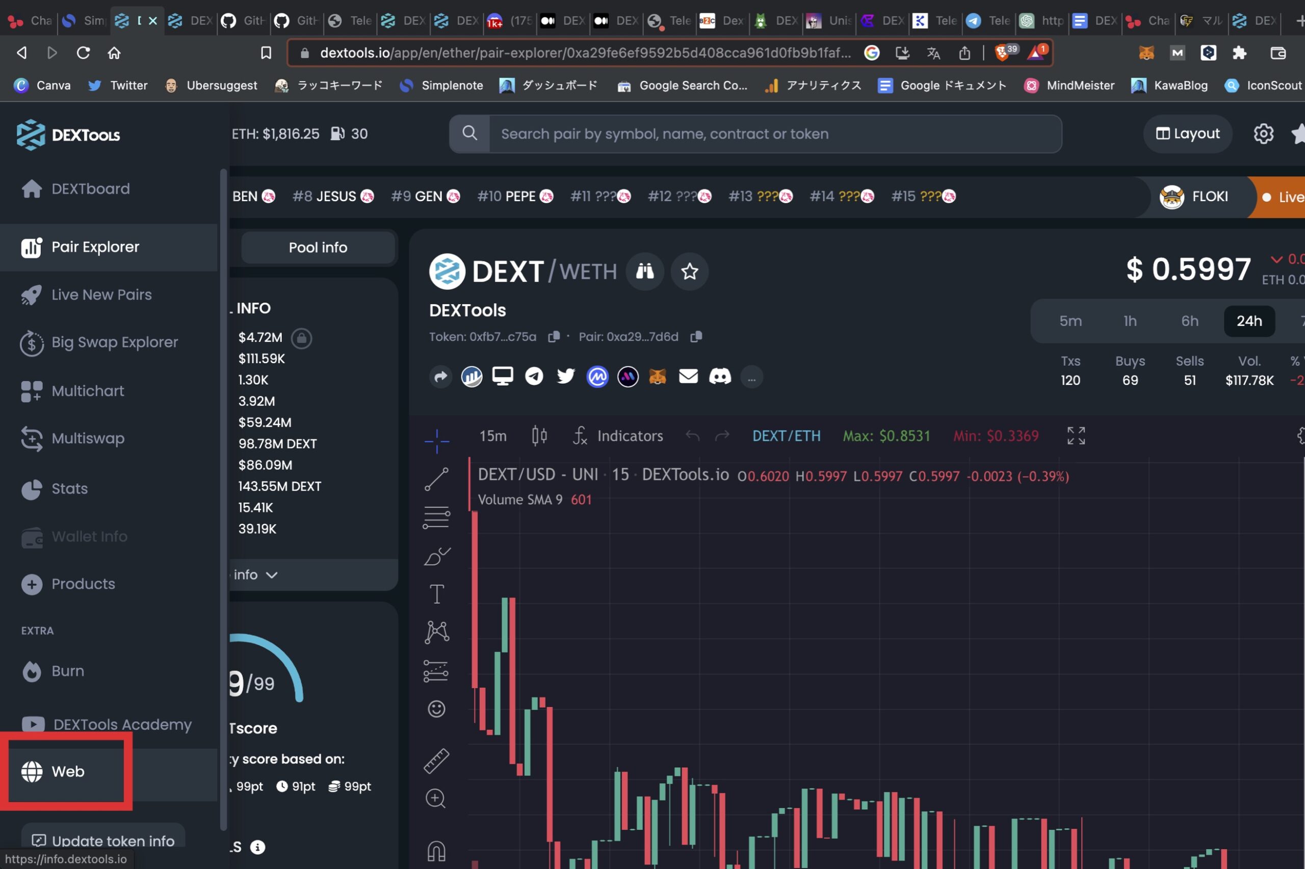 DEX Toolsとは？特徴や使い方を詳しく解説 | JinaCoin